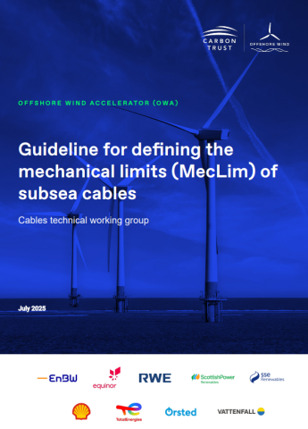 Guideline for defining the mechanical limits of subsea cables | The Carbon Trust